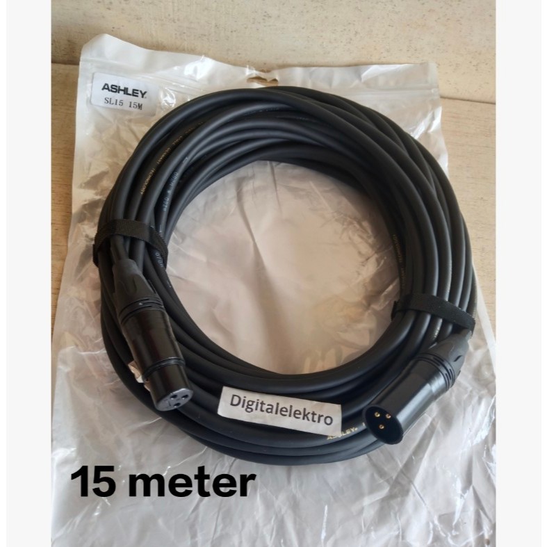 Ashley xlr 電纜 15 米 SL15 原裝 xlr 公對 xlr 母 15m | 蝦皮購物