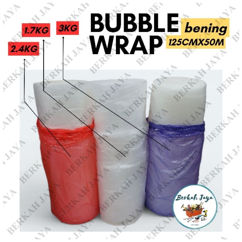 Putih BUBBLE WRAP JUMBO 白色 125x50 Bubblewrap 塑料氣泡塑料超優質中等變體 1 | 蝦皮購物