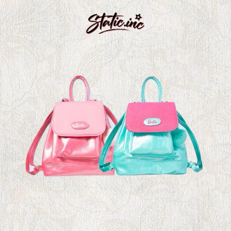 Jastip/ready 背包 TAS RANSEL SERUT 單肩包帆布版 MINISO X BARBIE SPEC | 蝦皮購物