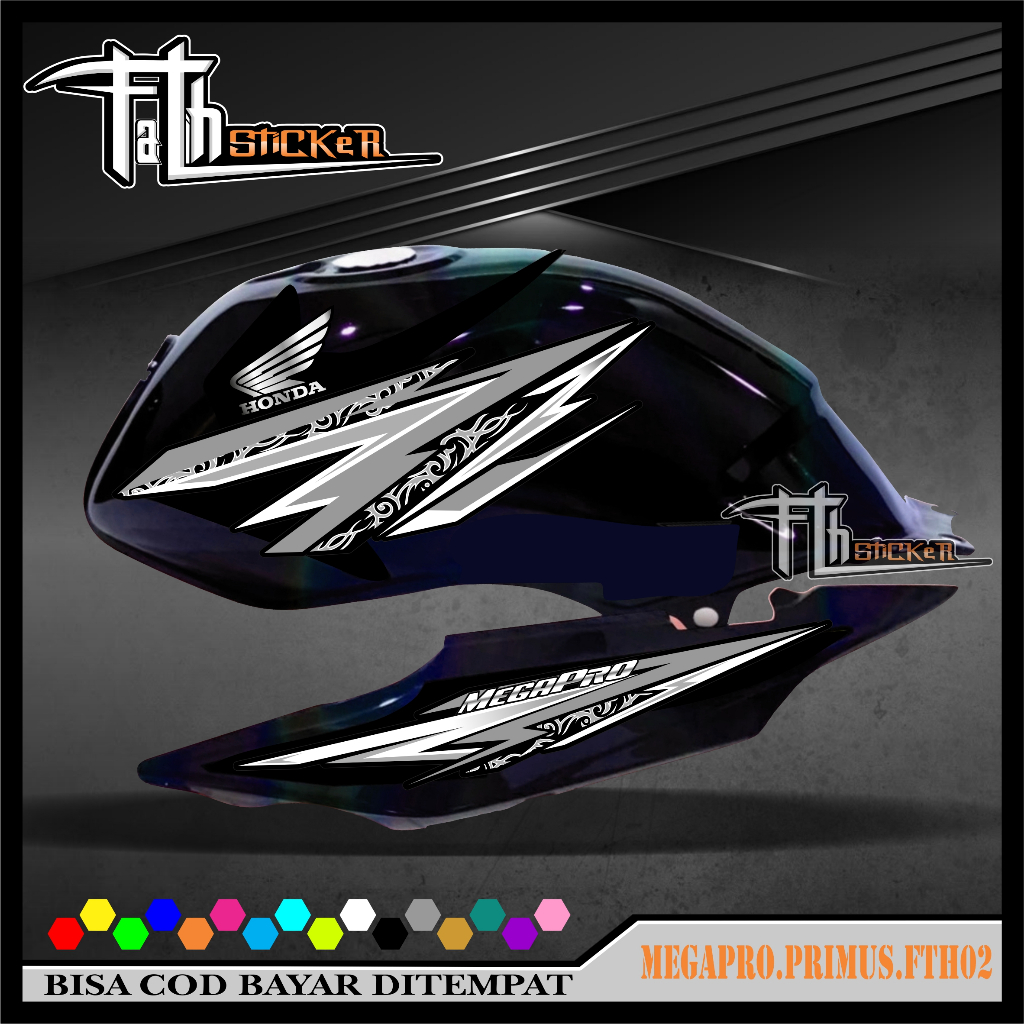 HONDA Megapro PRIMUS 全息條紋貼紙變體本田 Megapro PRIMUS 變體 mp 全息貼紙 CO | 蝦皮購物