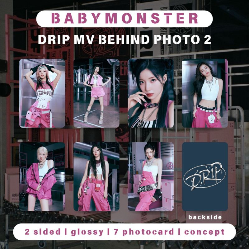 冬季風景照片卡 BABYMONSTER DRIP MV 根據目錄 1 套獲得 7 張照片卡 | 蝦皮購物