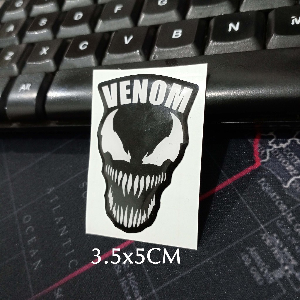 毒液樹脂壓紋貼紙小 3D Lycal 標誌貼紙單元 | 蝦皮購物