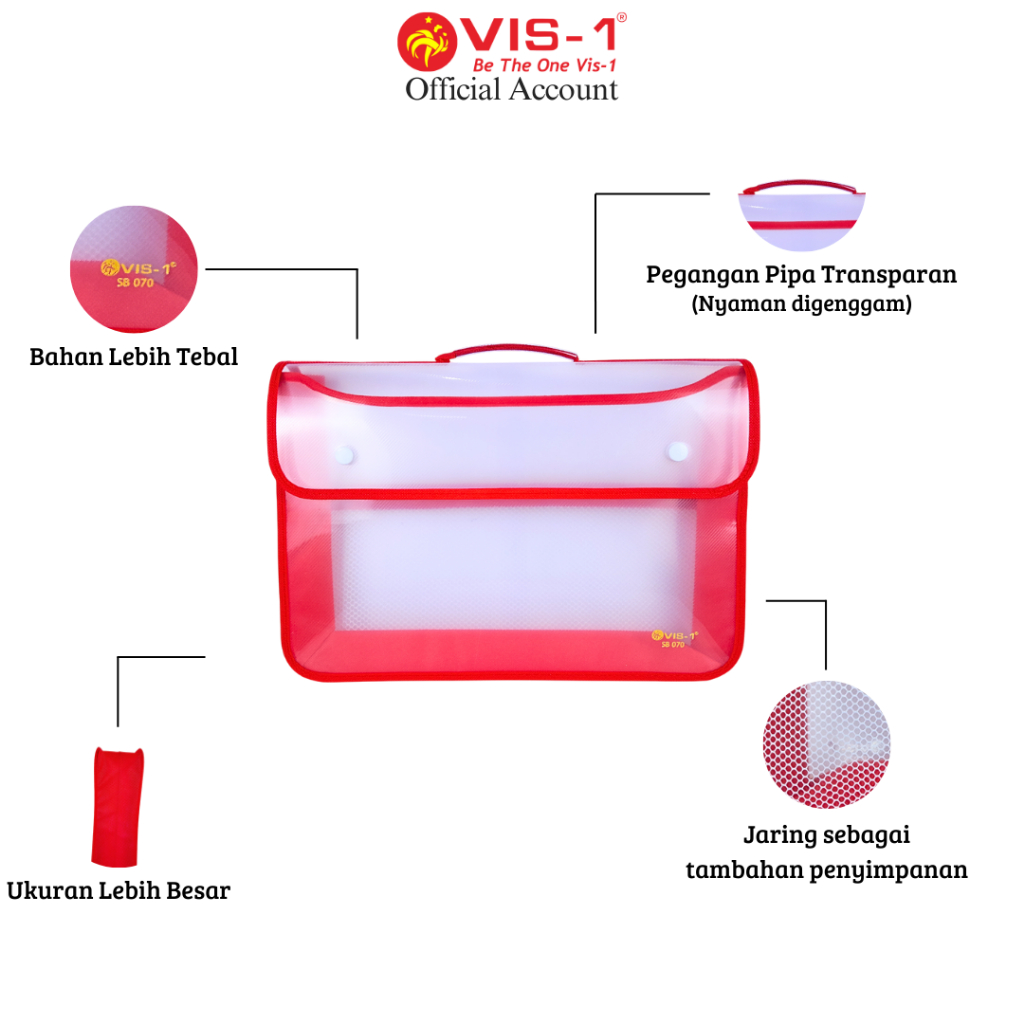 Vis-1 包 2 按鈕代碼 SB-070 書包 Folio F4 書包 | 蝦皮購物