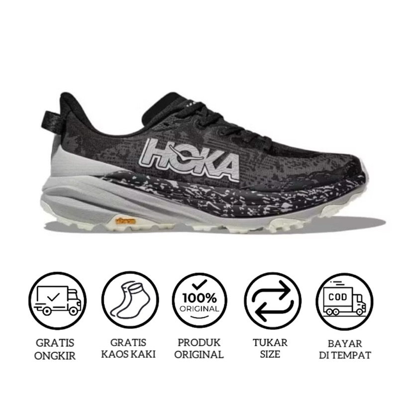 HOKA ORIGINAL SPEEDGOAT 6 黑星塵 | 蝦皮購物