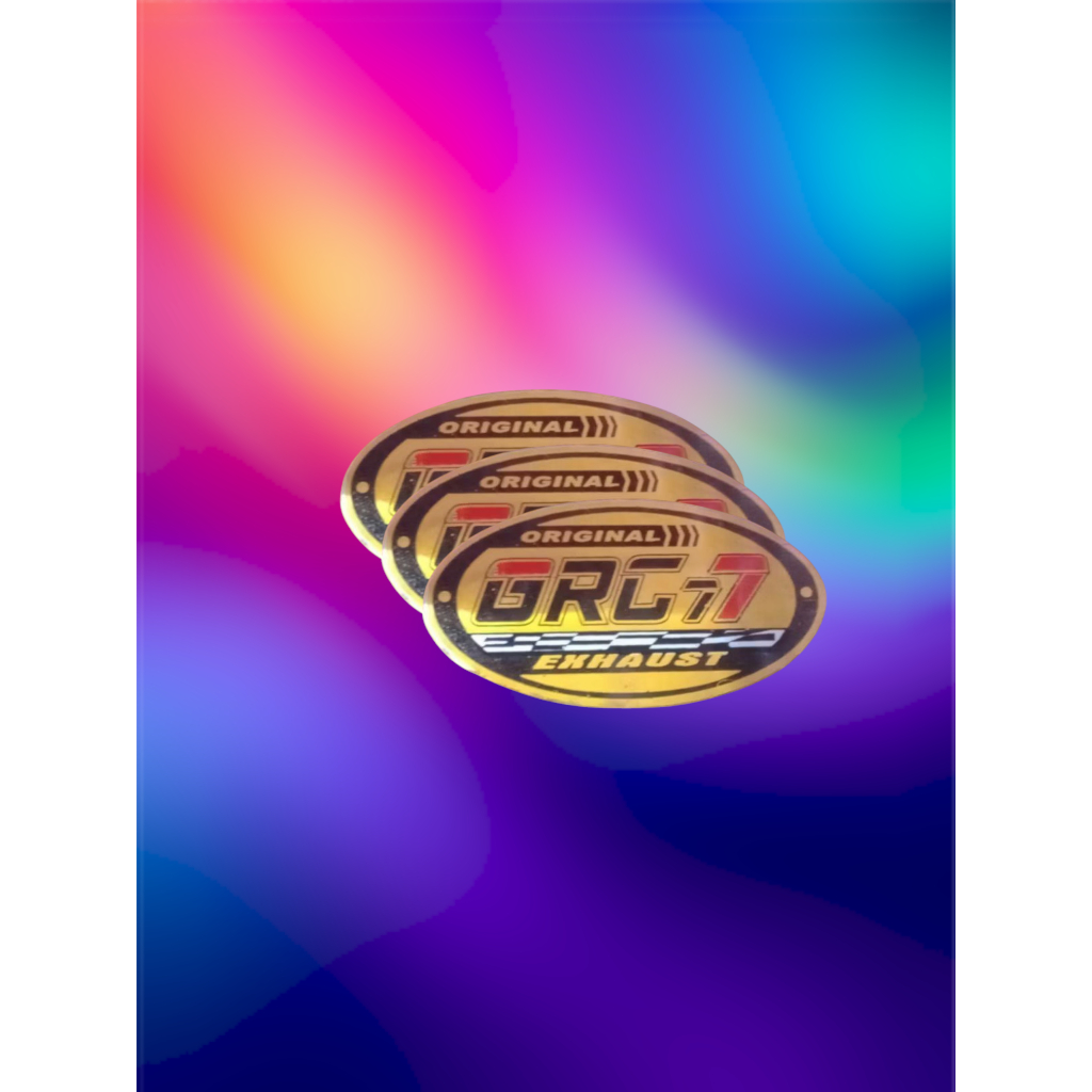 GRC7 排氣標誌所有百葉窗免費鉚釘摩托車 | 蝦皮購物