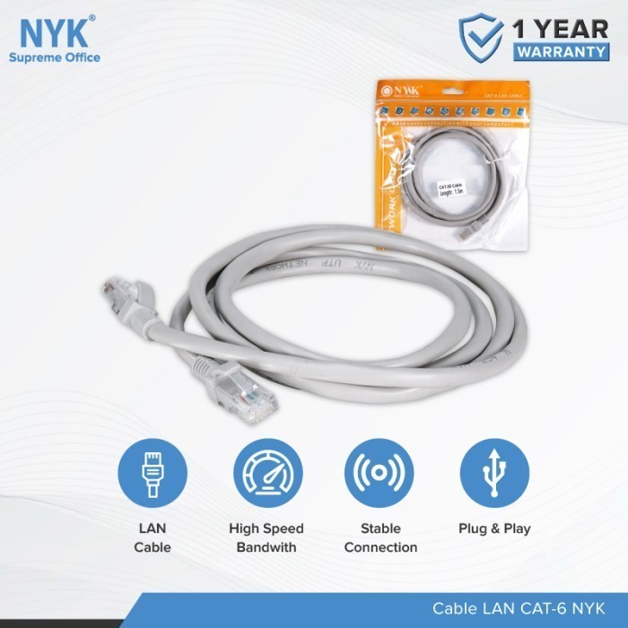 NYK 電纜 Cat LAN 電纜 RJ45 Cat 6 10M/5M 長 | 蝦皮購物