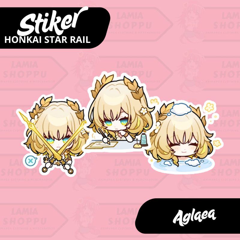 Aglaea Honkai 星軌貼紙 Aglaea HSR 乙烯基模切防水 Honkai 星軌商品 | 蝦皮購物