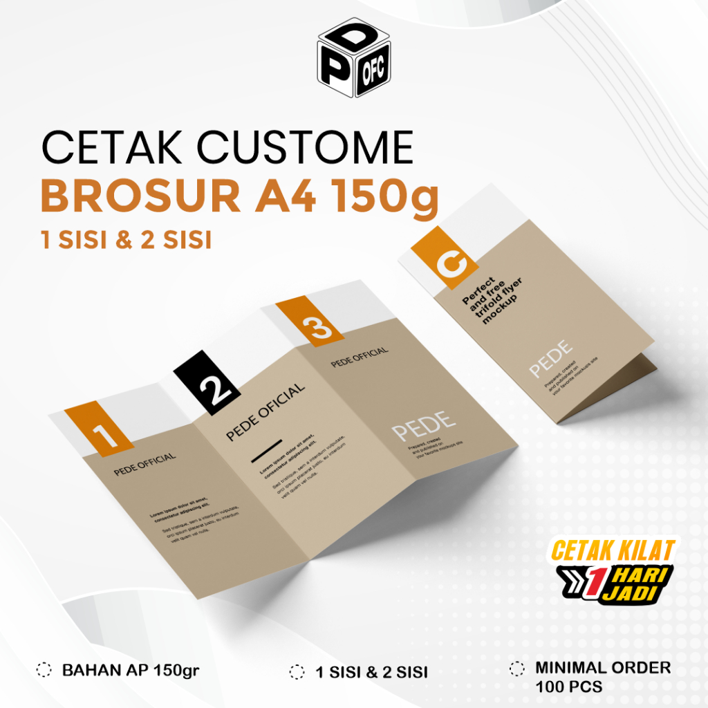 打印 BROSUR A4 打印 pamflate 定制照明器 AP 150 GSM 1 SIDE 2 SIDES 和值得 | 蝦皮購物