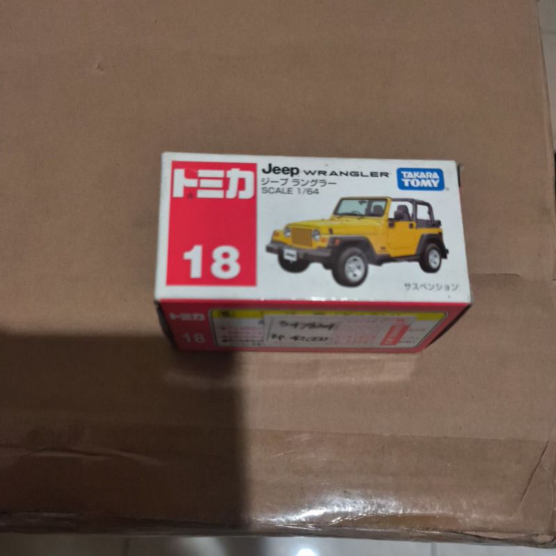 JEEP WRANGLER Takara Tomy Tomica 常規 18 號吉普牧馬人黃色 | 蝦皮購物