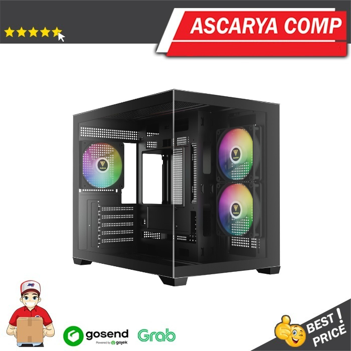 GAMDIAS AURA GC10M ARGB M-ATX PC 機箱遊戲免費 3XFan ARGB 黑色 | 蝦皮購物