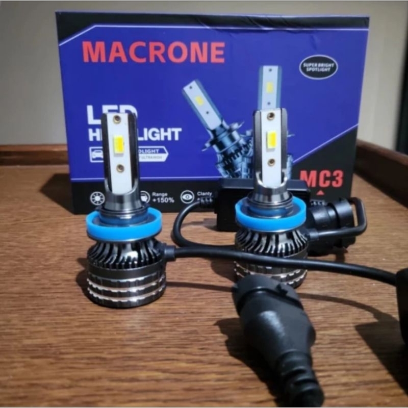 一對 3 色 H11 Macrone MC3 插座車載 Led 燈 | 蝦皮購物