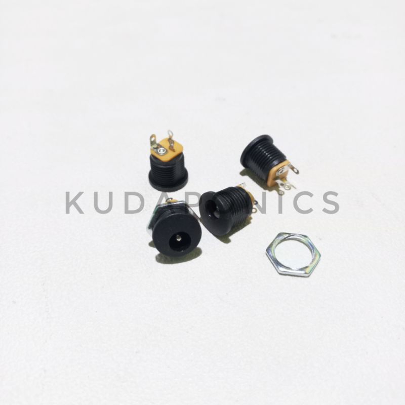 插座 DC022 DC 電源插孔面板安裝 5.5 x 2.1 mm 母母 3 針 | 蝦皮購物