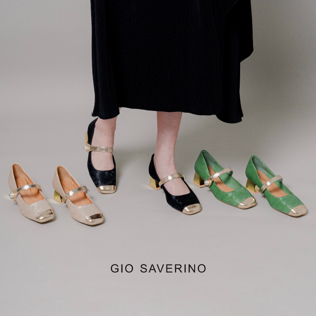Gio Saverino 優雅奢華中跟女鞋 Keena | 蝦皮購物