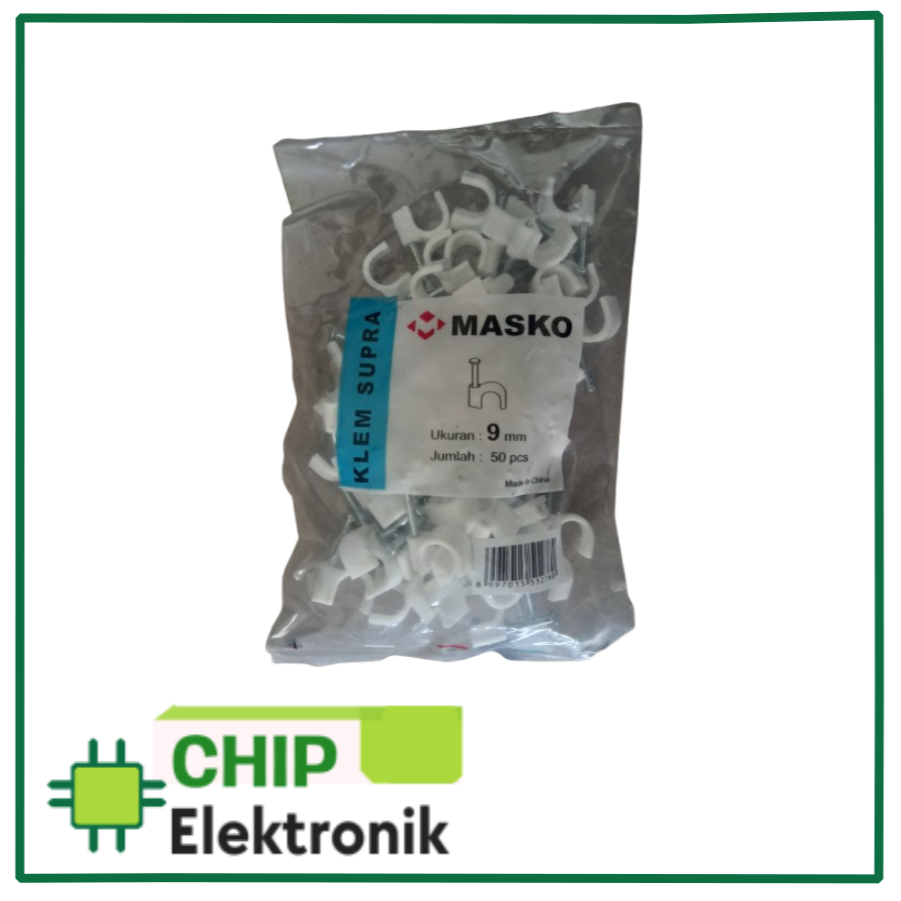 Putih 電纜夾 Masko 電纜夾 MS CLAMP SUPRA 9mm 50PCE 9mm 白色 | 蝦皮購物