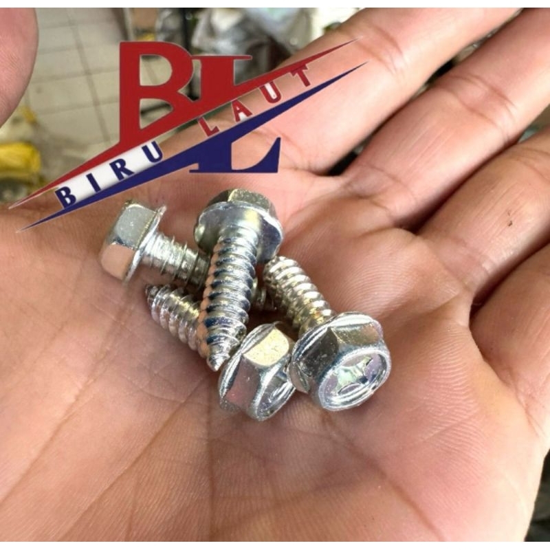 汽車保險槓螺栓 M6x19 M6 錐形粗糙螺栓 10 螺栓 2cm 長 | 蝦皮購物