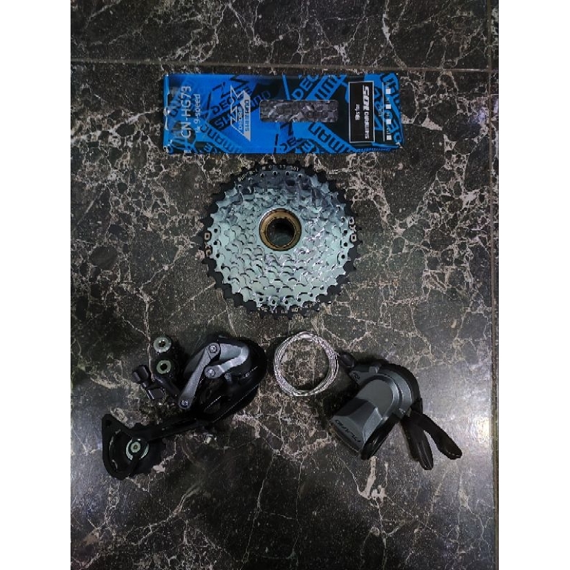 Groupset 9 速 Shimano Alivio M4000 飛輪聯邦螺紋 MTB Minion 折疊賽車通勤自行 | 蝦皮購物