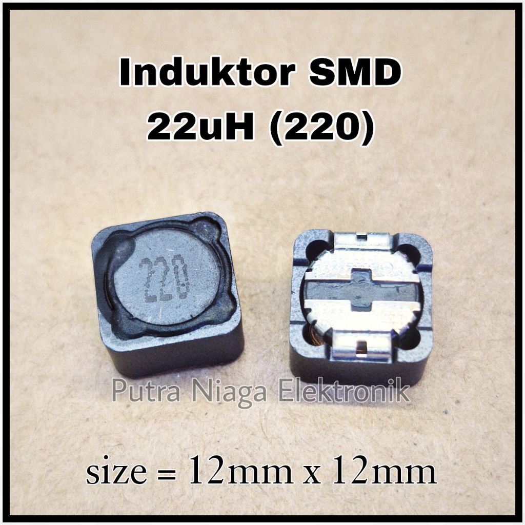 電感器 SMD 22uH 電感器功率 0,022mH 12mm x 12mm 尺寸 12x12mm 標記 220 | 蝦皮購物