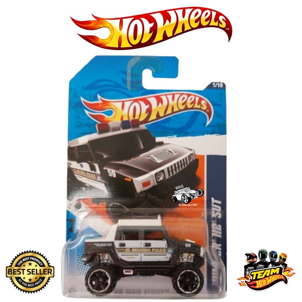 Hot Wheels 悍馬 H2 SUT 警察追擊 Hotam 白色 | 蝦皮購物