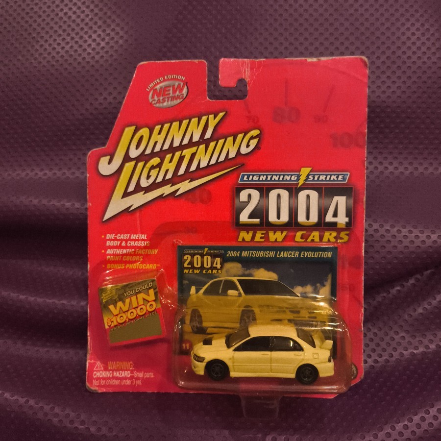 MITSUBISHI Putih Johnny Lightning 2004 新車三菱藍瑟進化 VIII 白色 | 蝦皮購物