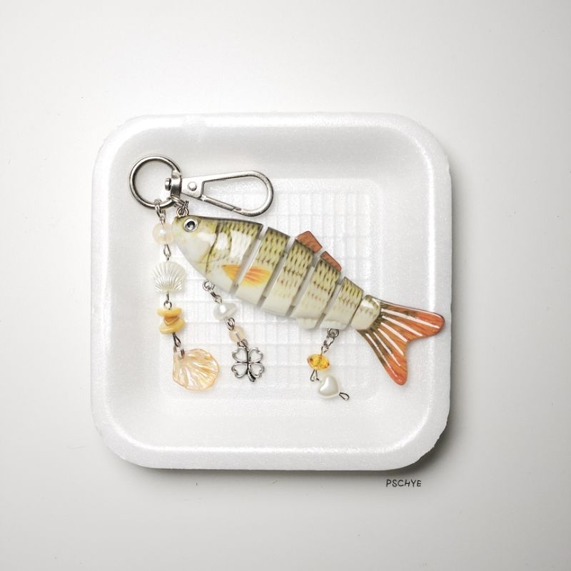GANTUNGAN Pschye Fish Keychain Keyring 魚鑰匙扣包掛飾魚鑰匙扣可愛魚鑰匙扣 Kal | 蝦皮購物