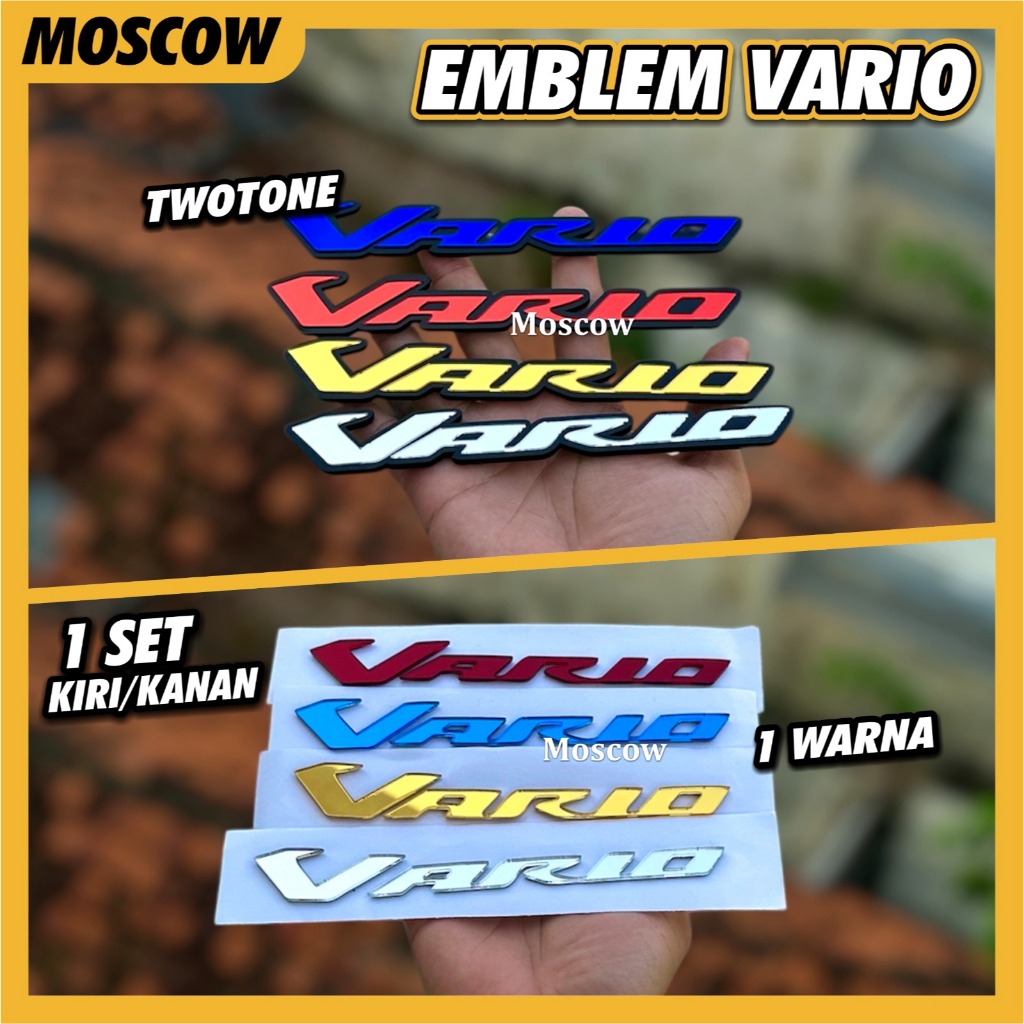 Vario Emblem 3D 壓紋貼紙摩托車 Vario Emblem Click Vario Emblem 壓紋摩托 | 蝦皮購物