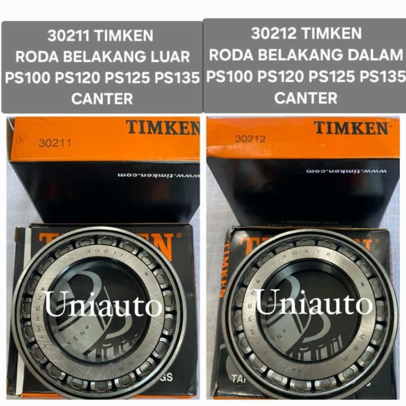 軸承 30211 30212 Timken Laker 後輪 Ps100 Ps120 Ps110 Ps135 Cante | 蝦皮購物