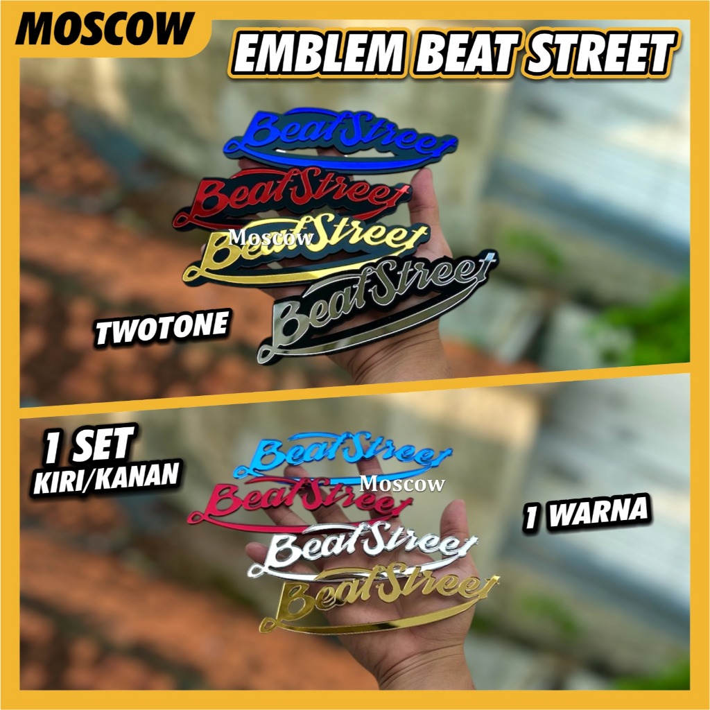BEAT STREET EMBLEM 3D 左右壓紋標誌變化摩托車棒亞克力 2MM 3MM TIMBUL 3 維 HON | 蝦皮購物