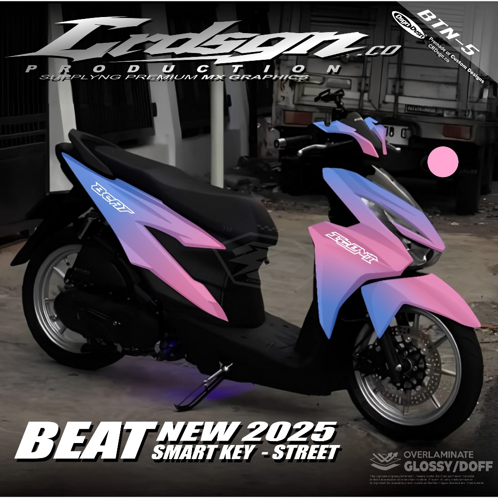 最新貼花貼紙 Honda Beat NEW 2024 Smart Key STREET Remote 全身 Skotle | 蝦皮購物