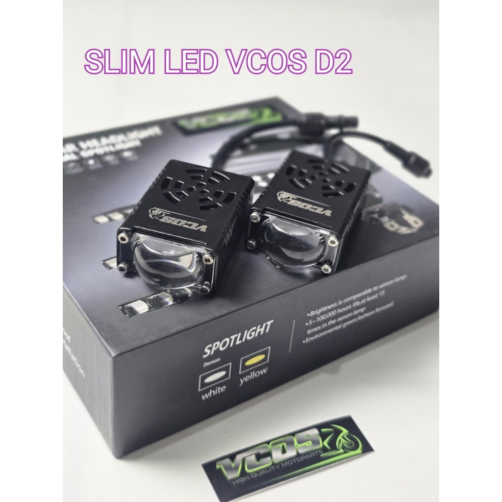 VCOS slim D2激光35瓦白黃魔RGB通用xmax節拍vario nmax aerox pcx160 adv | 蝦皮購物