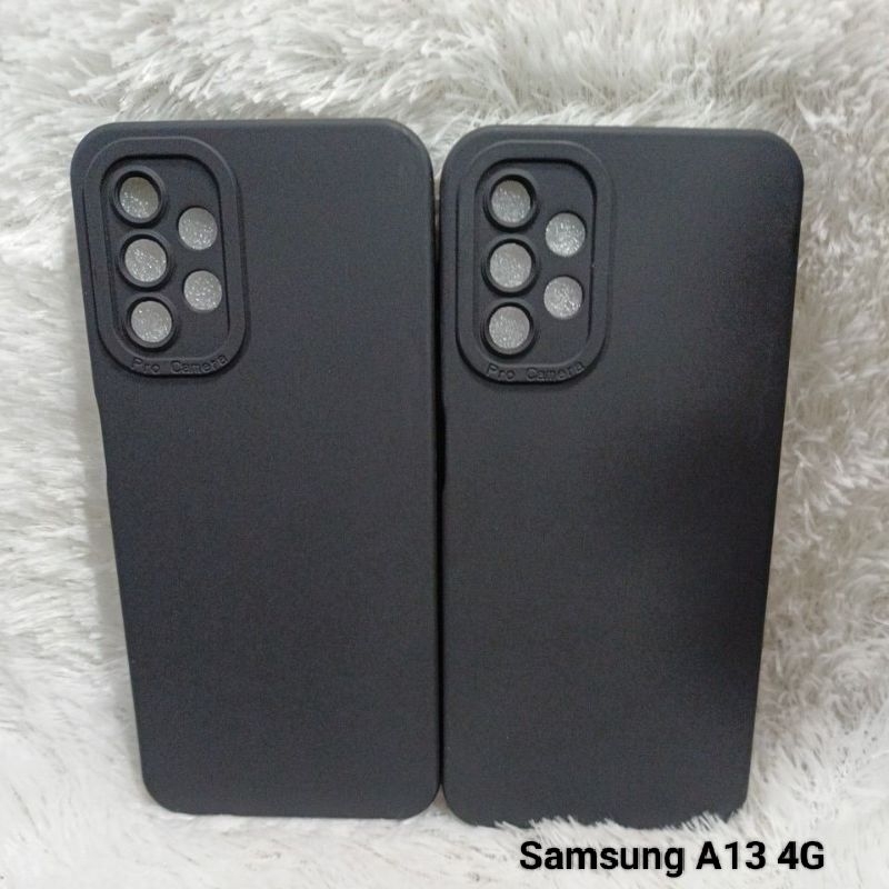 SAMSUNG HITAM Case Pro 相機黑色黑色三星 A13 4G 液態矽膠外殼黑色 Dove 矽膠外殼 Ma | 蝦皮購物