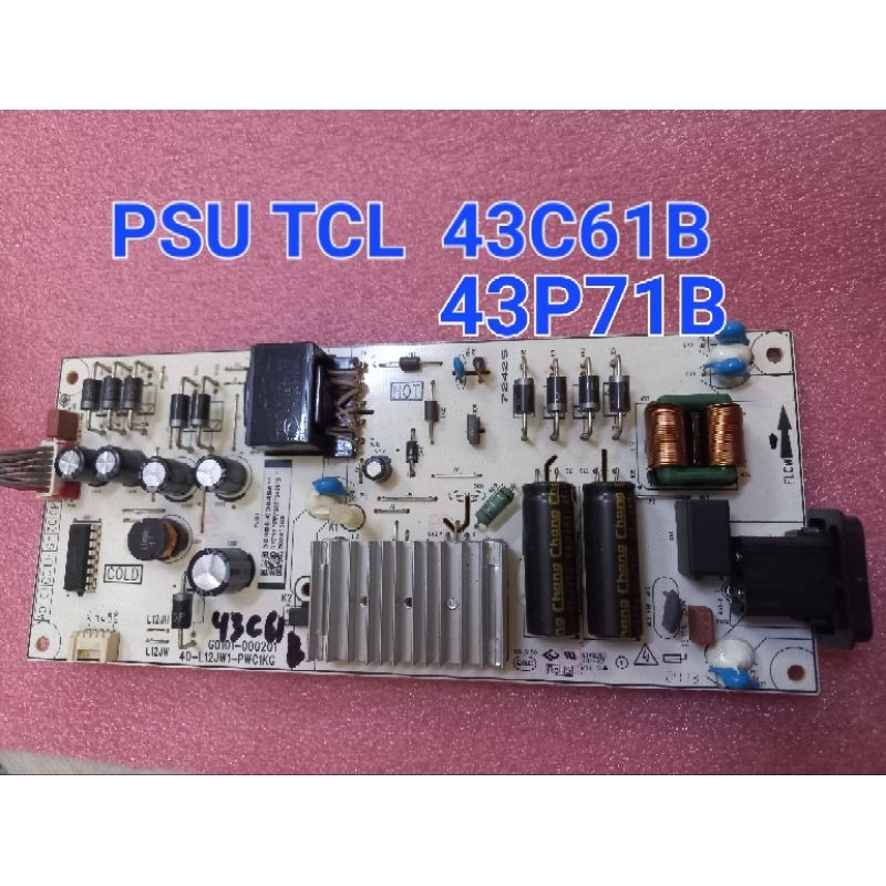 Psu 電源播放 SMPS 電視 LED TCL 43C61B 43P71B | 蝦皮購物