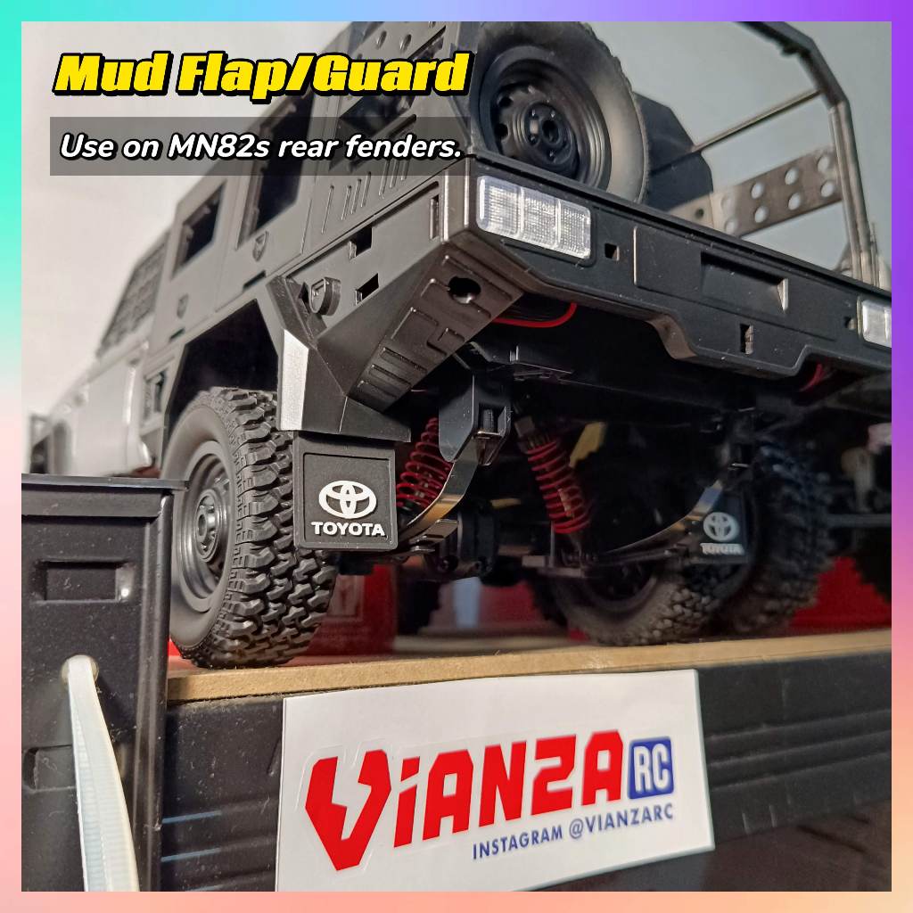 用於 RC MN82s 或其他 1/12 1/14 1/16 比例模型的豐田擋泥板/護罩 | 蝦皮購物