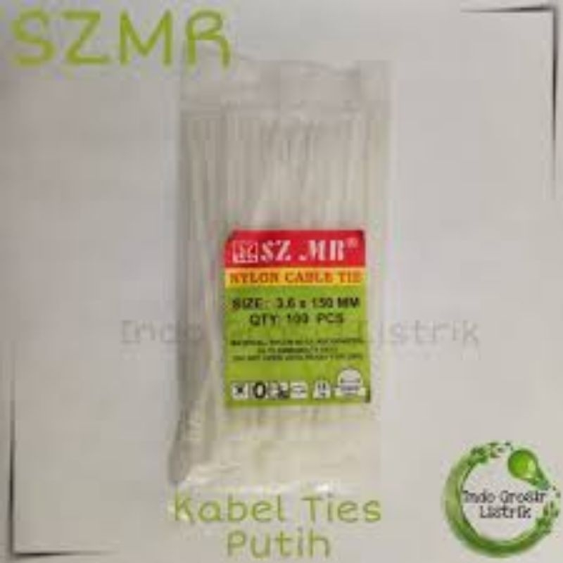 Putih 紮帶尼龍電纜 Tis SZMR 2.5 X 150mm 100pcs 白色 | 蝦皮購物