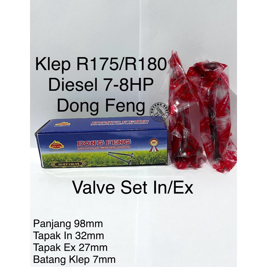 Mesin 發動機氣門 R175 R180 東風 7mm 氣門組在 Ex Diesel 7 8HP | 蝦皮購物