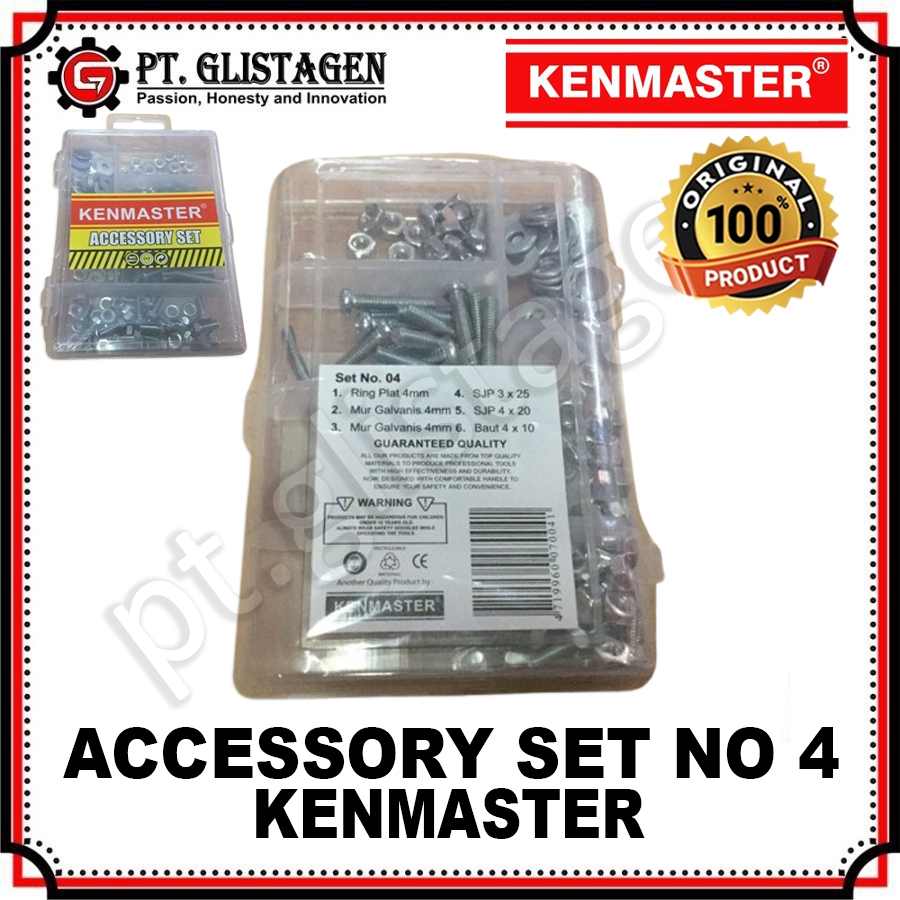 Kenmaster 配件套裝 4 號迷你環鍍鋅螺母螺栓 4 號迷你環鍍鋅螺母螺栓配件生成器套裝 4 號原裝 KENMAS | 蝦皮購物