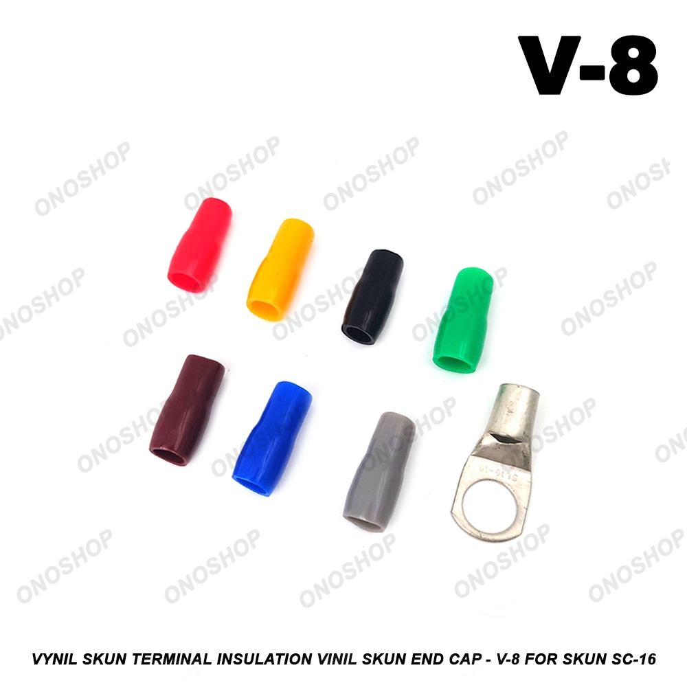 Vynil Skun 端子絕緣乙烯基 Skun 端蓋 V-8 適用於 Skun SC-16 | 蝦皮購物