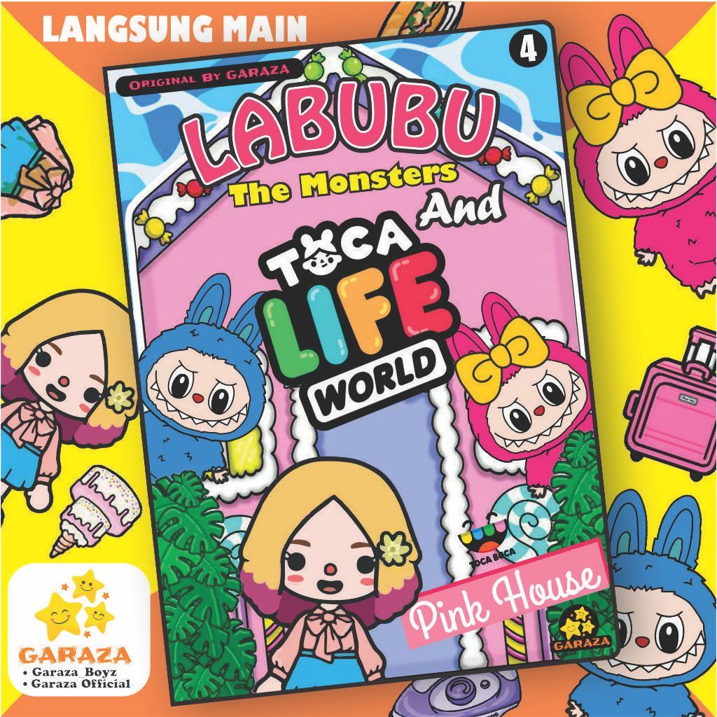 Peperdoll V.4 Labubu the Monstas 和 Toca Boca 兒童益智玩具書病毒 | 蝦皮購物