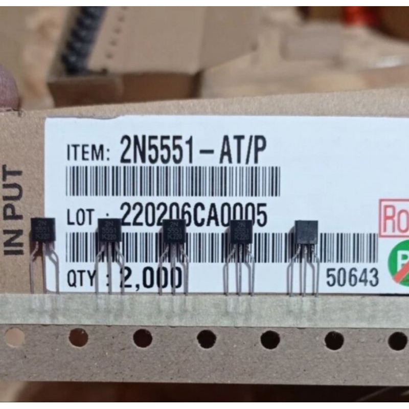 晶體管 2N5551 NPN 原裝晶體管 2N 5551 IC 晶體管 2N5551 NPN 2N551 原裝 | 蝦皮購物