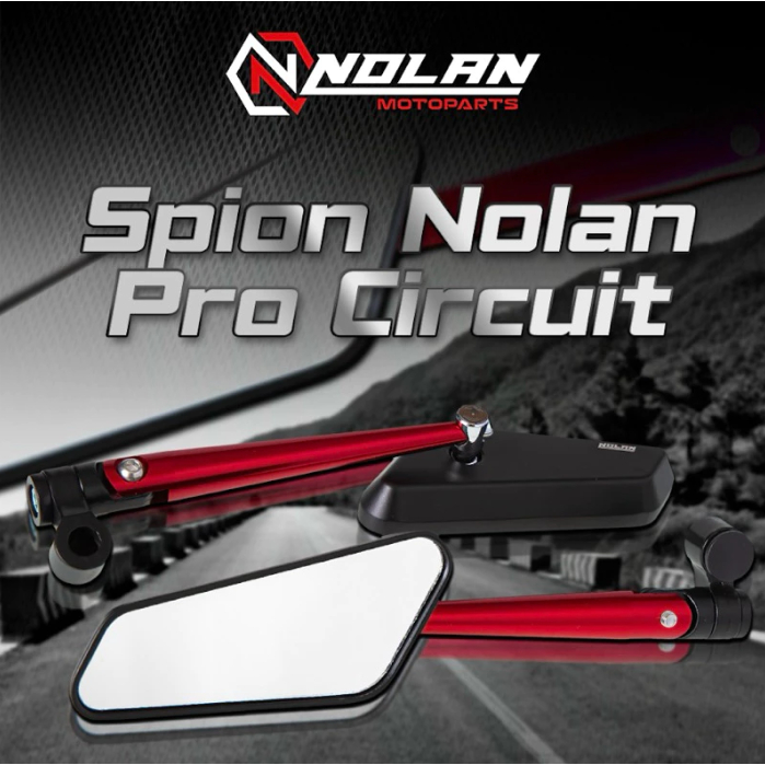 PUTIH NOLAN Pro Circuit H3188-3白玻璃後視鏡全鋁合金通用摩托車 | 蝦皮購物