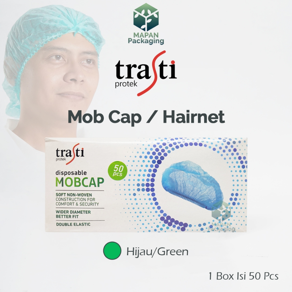 Mob Cap Hairnet 發網一次性醫用布 Trasti Protek 50 件 | 蝦皮購物