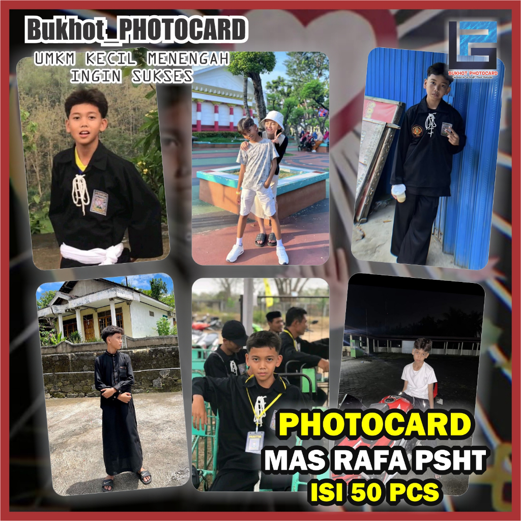 照片卡 Mas Rafa PSHT 含 50 件 260g 厚非官方/粉絲製作限量版 | 蝦皮購物