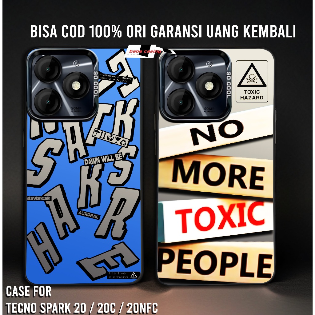 CASE TECNO SPARK 20 SPARK 20C SPARK 20 NFC SO COOL HOLOGRAM | 蝦皮購物