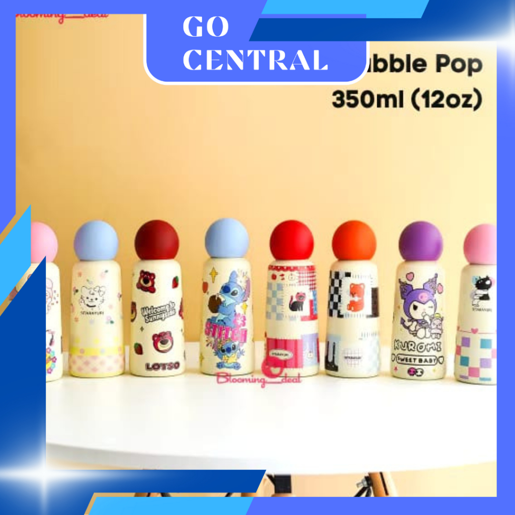 GC 不倒翁泡泡流行美學飲水瓶 Kuromi Melody Stitch Lotso Sitarayuri 350ml | 蝦皮購物