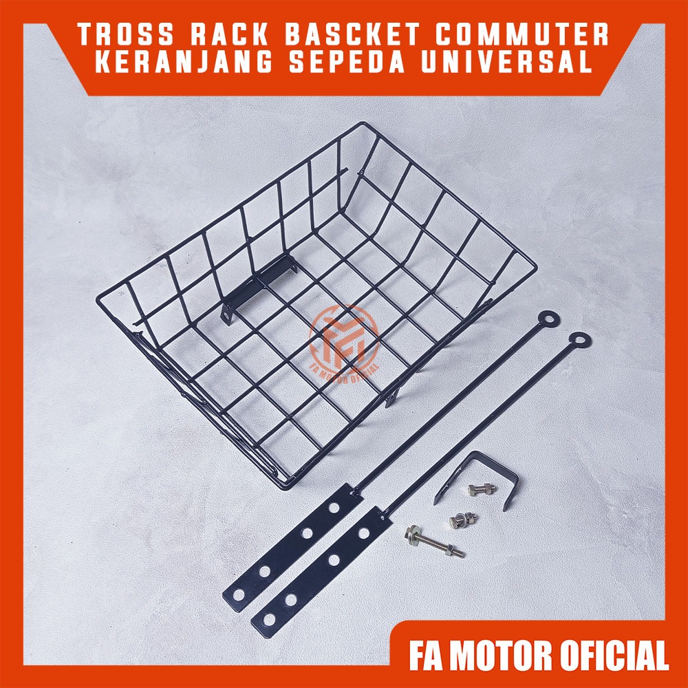 TROSS BASKET BASCKET RACK 黑色通用山地車 FIXIE FEDERAL SELI 自行車籃 | 蝦皮購物