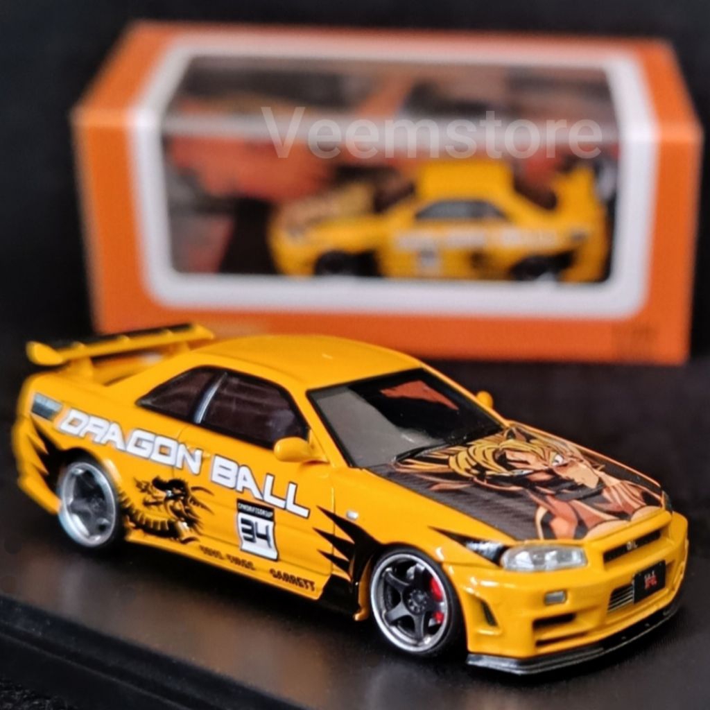 壓鑄 1:64 Nissan Skyline GTR R34 龍珠高速 | 蝦皮購物
