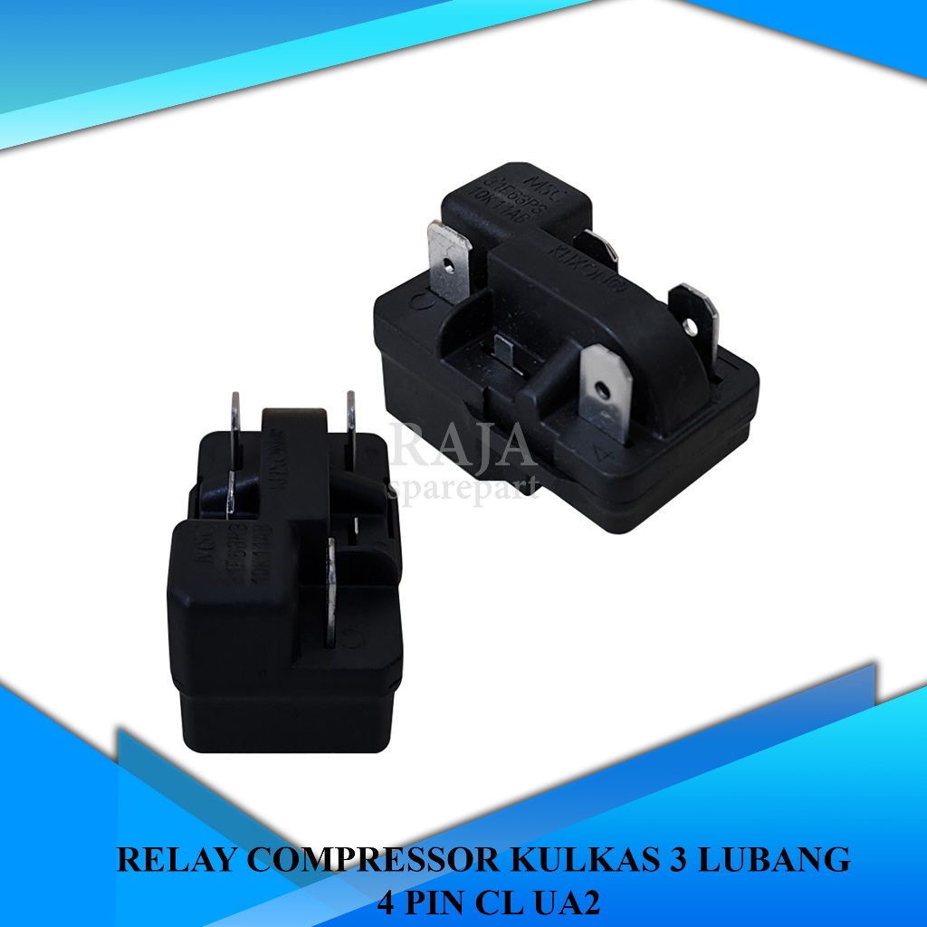 3孔冰箱壓縮機繼電器RUA4 RILAI 4針CL UA2 | 蝦皮購物