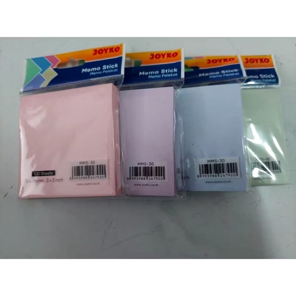 備忘錄棒 MMS-30 JOYKO 75x75MM 100 LBR STCKY NOTE 備忘錄棒 | 蝦皮購物