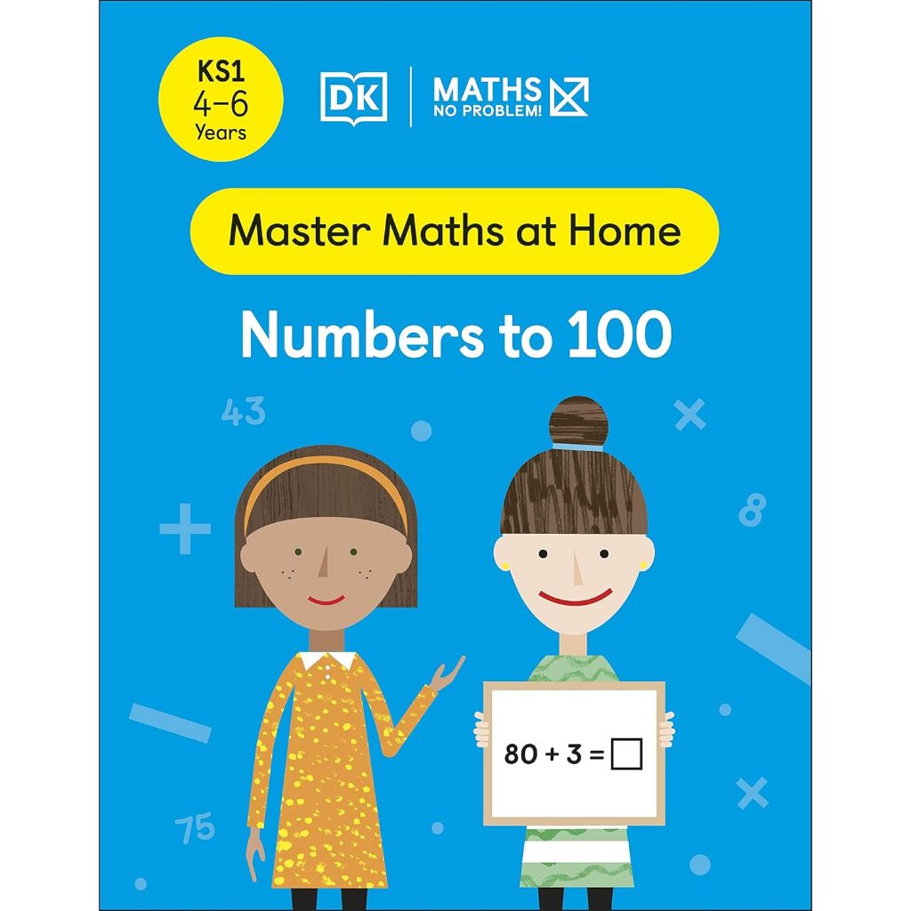 DK Master Maths 在家數字到 100 頁 4-6 關鍵階段 1 K 年級,數學無問題平裝本 | 蝦皮購物