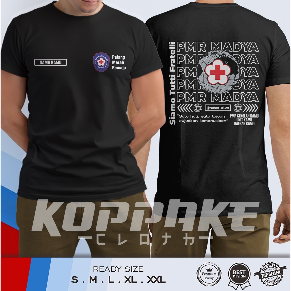 PMR MADYA Streetwear Style T 恤解放你的名字和學校名稱發行服裝 | 蝦皮購物