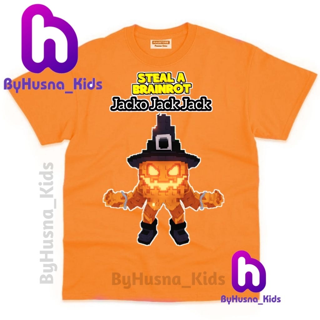 兒童 T 恤童裝 JACKO JACK CHARACTER 萬聖節隱藏彩虹 ROBLOX TUNG TUNG TUNG | 蝦皮購物